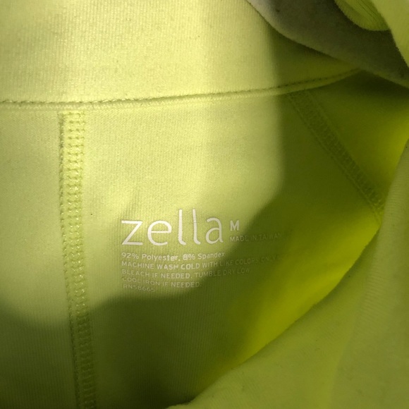 Zella | Jackets & Coats | Zella Medium Neon Yellow Zip Up Active Jacket ...